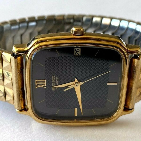 Vintage Men's Watch Seiko 6532 5290 Quartz Date Gold Tone Gold Filled Band Runs | WatchCharts ...