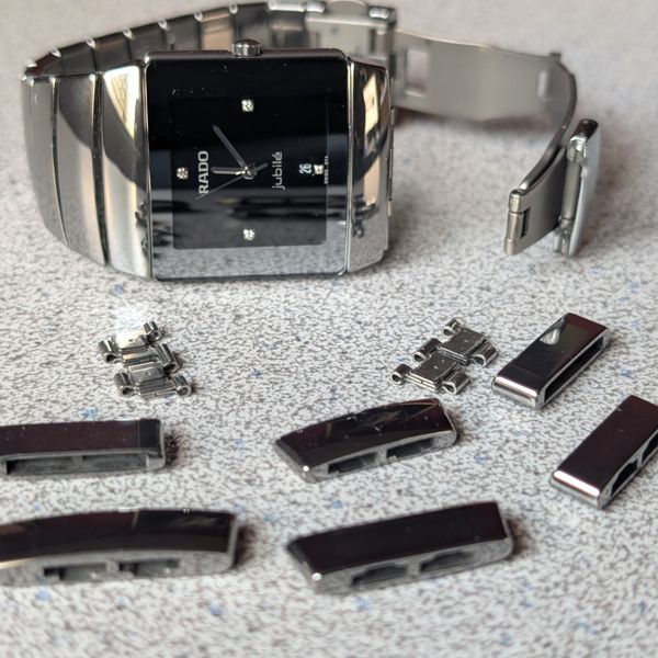 RADO JUBILEE DIAMOND DIAL MEN'S CERAMIC DATE WATCH & BAND for PARTS or ...