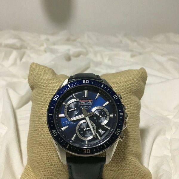 CASIO EDIFICE V8 SUPERCAR RED BULL RACING LEATHER LIMITED EDITION WATCH ...