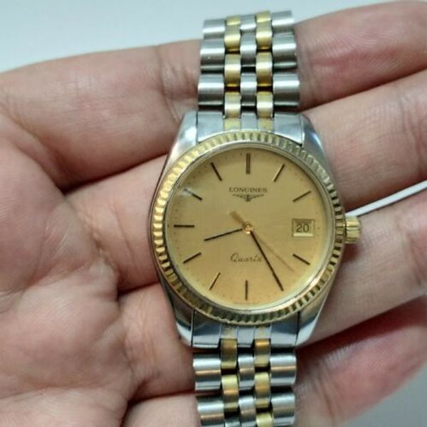 Longines, Quartz, L.152.4, Date, Stainless steel and Gold, Original ...