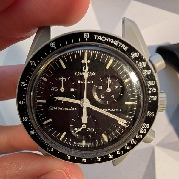 OMEGA x Swatch Speedmaster MoonSwatch Men's Black Watch - SO33M100 ...