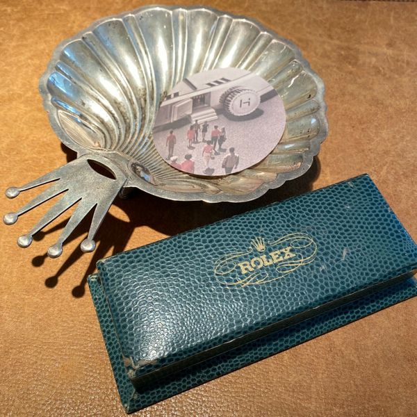 VINTAGE ROLEX SNAKE SKIN DESIGN COFFIN WATCH DISPLAY BOX CASE ...