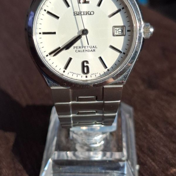 2004 SEIKO Perpetual Calendar 8F32-00M0 High Accuracy Quartz Men's ...