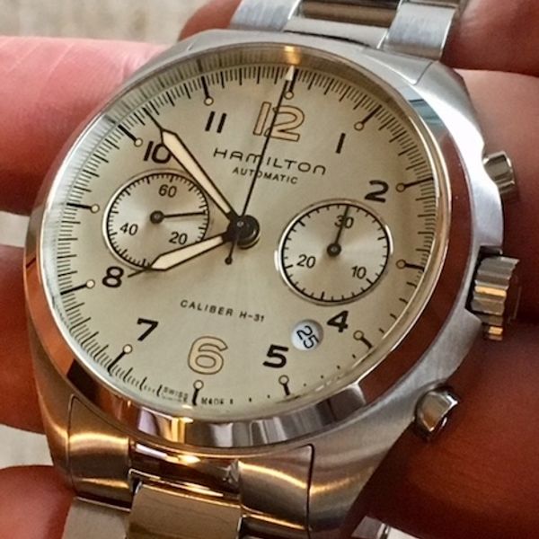 FSO: Hamilton Khaki Pilot Pioneer Chronograph - ref H76416155 - mint ...