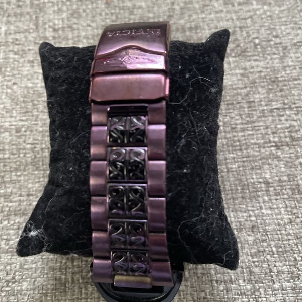 Invicta Artist Skull Automatic Skeletonized Blue Watch 7" Wrist Winds ...