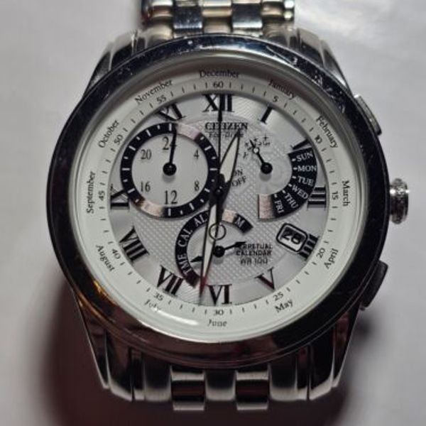 Mens CITIZEN ECO-DRIVE BL8000-54A CALIBER 8700 Stainless Steel ...
