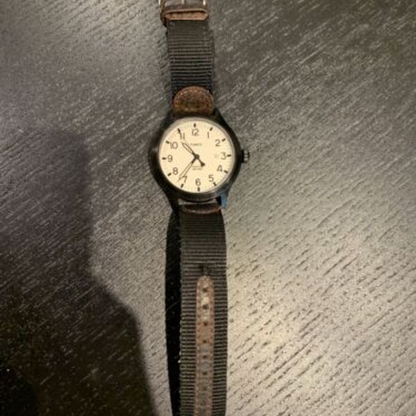 Timex x Express Mens Watch, White/Black | WatchCharts Marketplace