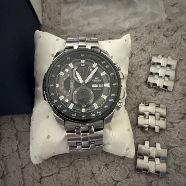Casio Edifice With Crown Missing Mens Tachymeter w/ Dial Quartz Watch ...