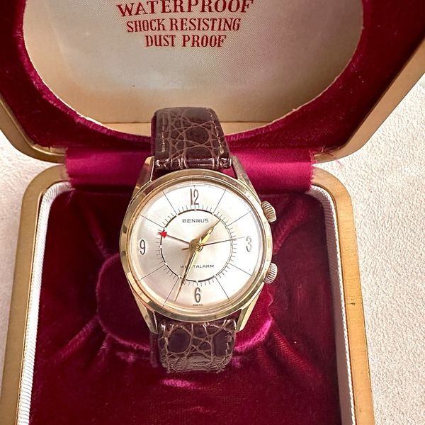 Rare Vintage 1960's Benrus Alarm SERVICED Men's wrist watch ...