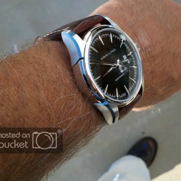 SOLD: Hamilton Jazzmaster black dial 44mm | WatchCharts