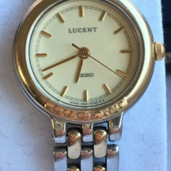 VINTAGE LADIES SEIKO LUCENT QUARTZ WATCH 4N21-0350 JDM JAPAN 50.3 ...