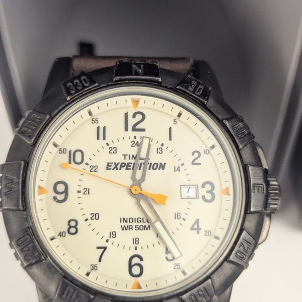 Timex Expedition Indiglo Menâ s Watch WR50M Military Time | WatchCharts Marketplace