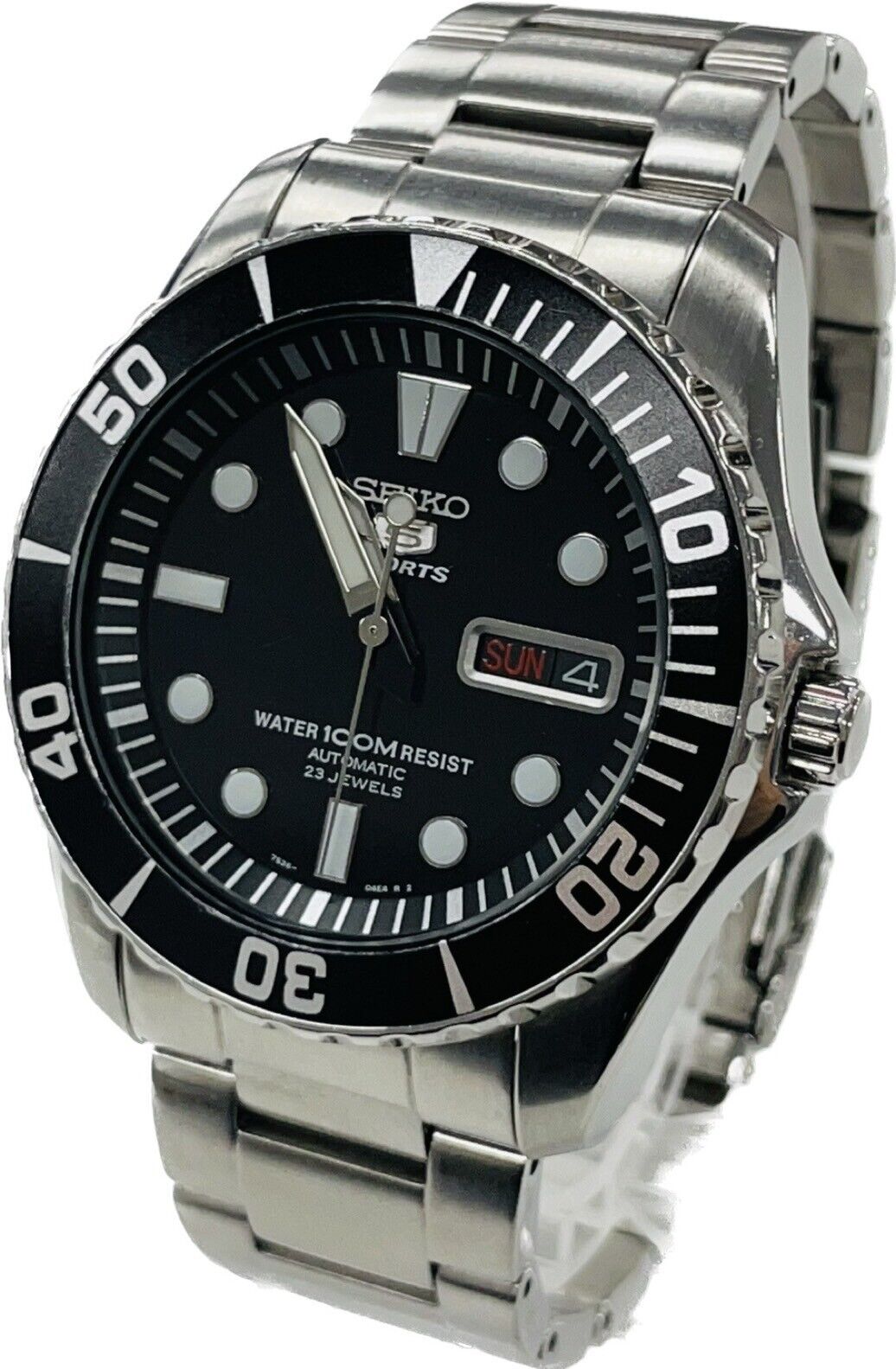 Seiko 5 Sports SNZF15 7S36-03C0 Day/Date Automatic Mens Watch A246 ...