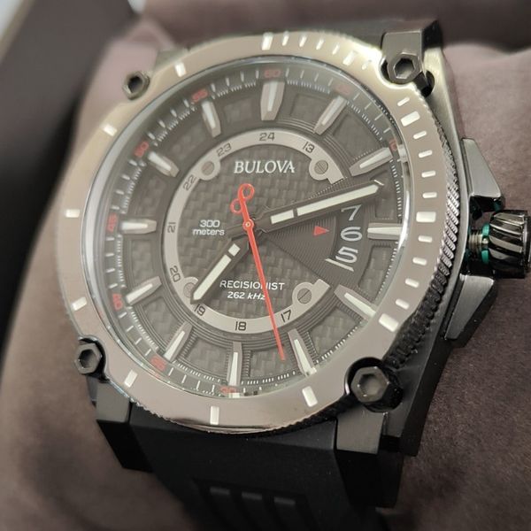 Bulova Precisionist 98B417 Men's Black Watch 47 MM | WatchCharts ...