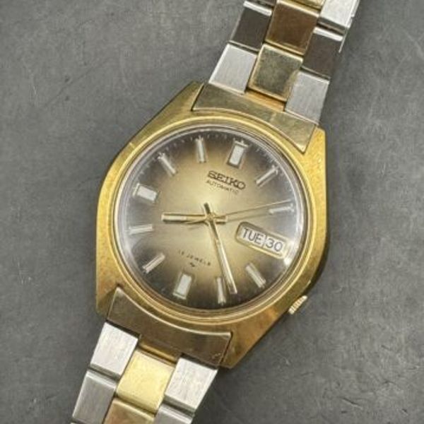 Vintage 1977 Seiko Automatic 17 Jewels 7009-8059 Men’s 38mm Two Tone Steel Gold | WatchCharts ...
