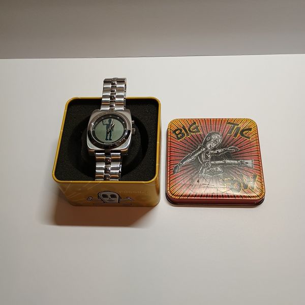 Fossil Big Tic Robot Watch-BG1002-New Batteries-Fully Functional ...
