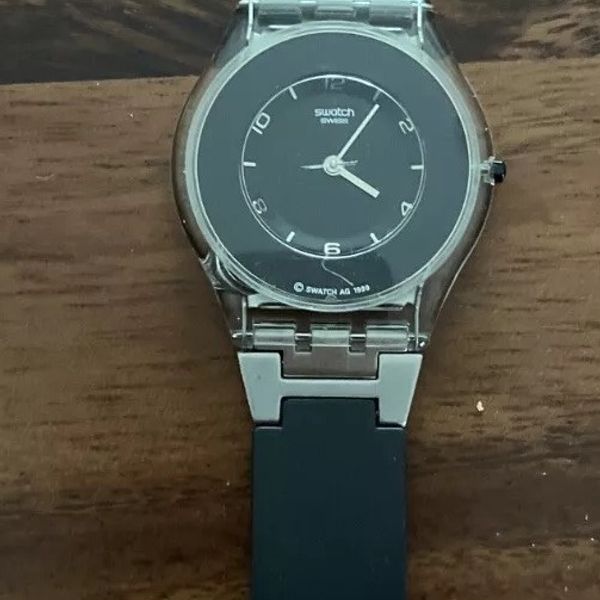 Swatch Skin Pure Black Watch SFK116 New Battery | WatchCharts Marketplace