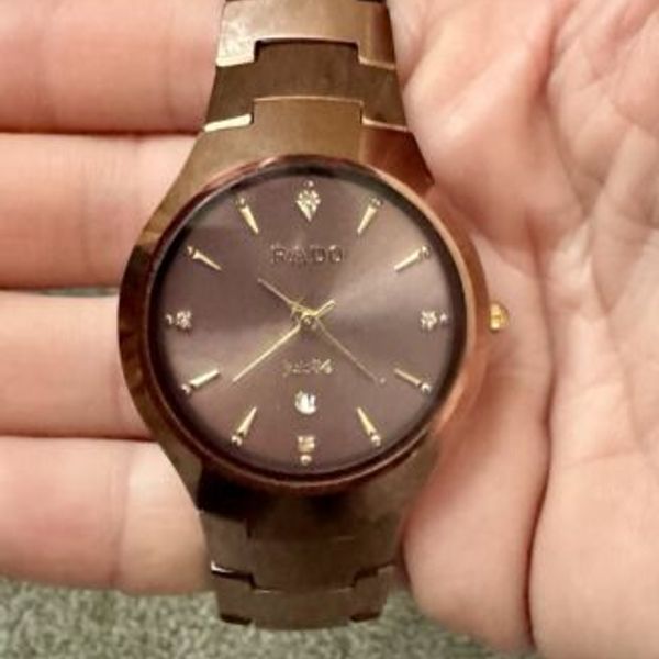 RADO jubile watch Sapphire Tungsten Swiss In Rose Gold Womenâ s Used ...