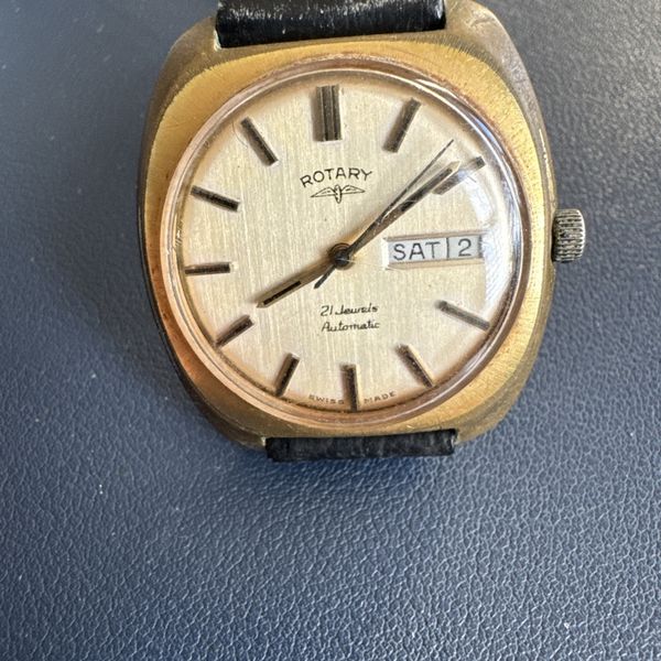 Vintage Rotary 21 Jewels Automatic Self Winding Watch - 40mm ...