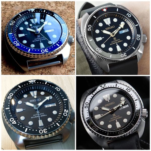 SRP Turtle SRP77 SRPC49 SRPC91 Flat Seiko Mods ceramic watch bezel ...