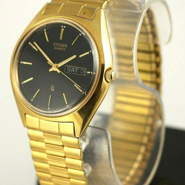 Vintage Citizen CQ G100-S24876 Men's Gold-Tone Quartz Watch ...