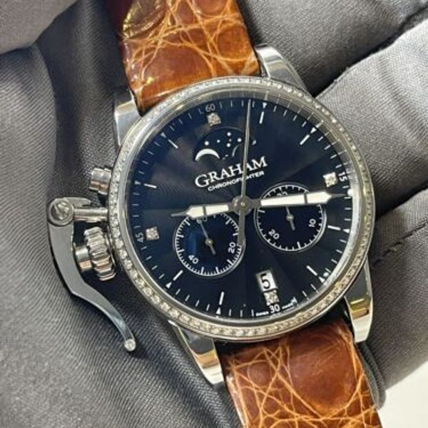 Graham Chronofighter 1695 Moonphase Chronograph Quartz Ladies Watch W ...