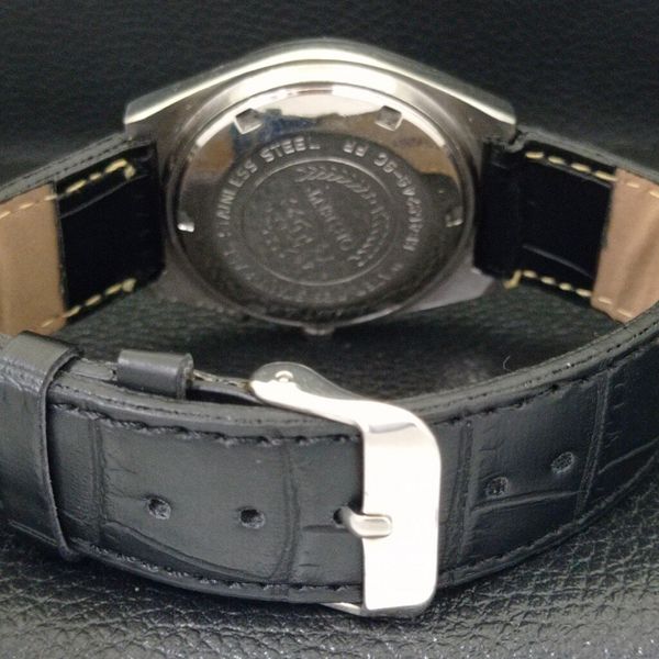 ORIENT AUTOMATIC JAPAN 46943 MENS DAY&DATE BLACK COLOR DIAL WATCH ...