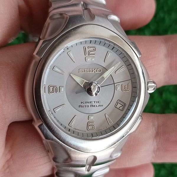 NICE & RARE SEIKO KINETIC AUTO RELAY 5J22-0A40 GENTS WATCH...ALL ORIGINAL !!! | WatchCharts ...