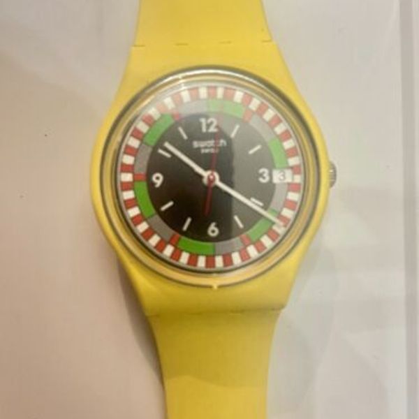 Swatch Yellow Racer 1984 Reissue (Gents) Stranger Things Max ~ New ...
