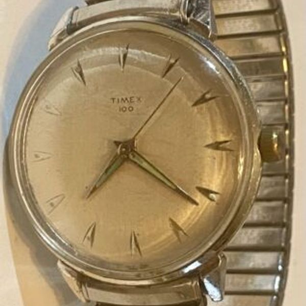 Timex 100 Mens Vintage Mechanical Watch Runs. | WatchCharts Marketplace