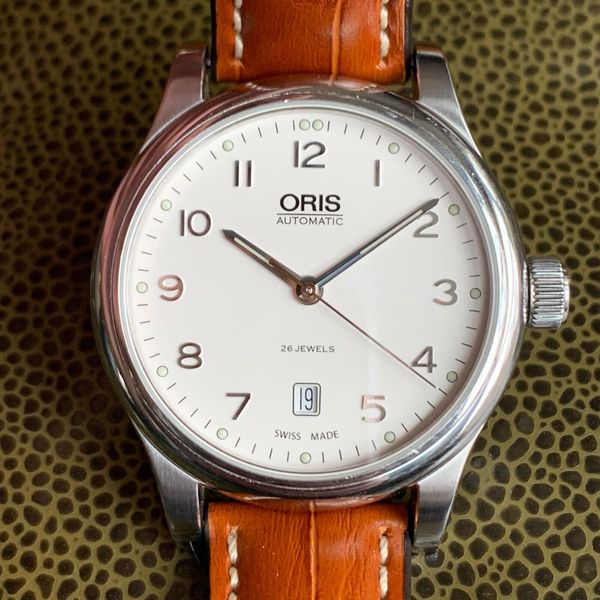 Oris 7594 Classic Date 42mm Automatic White Dial Stainless Steel ...