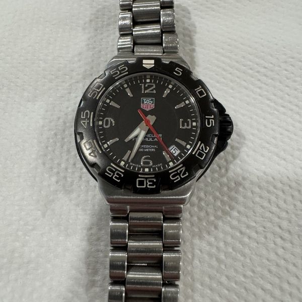 Tag Heuer Men's Formula 1 Black Face With Box And Card | WatchCharts ...