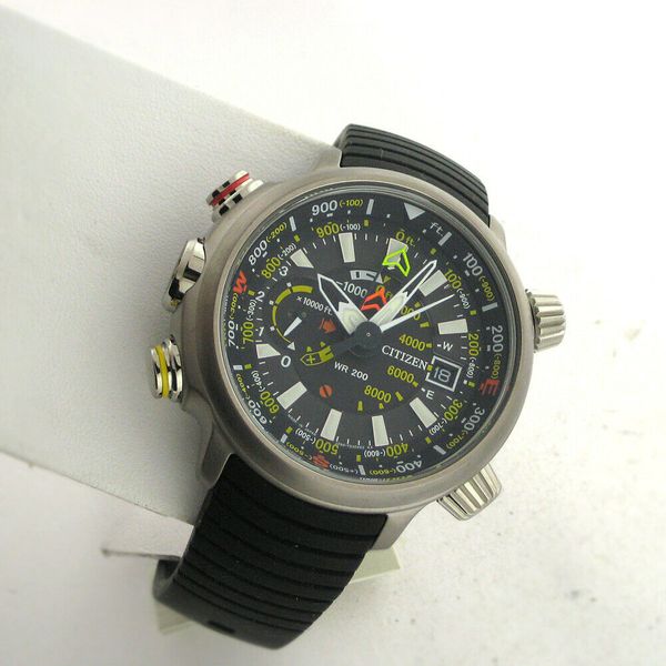 Citizen Eco Drive Titanium BN5030-06E Promaster Altichron Altimeter ...