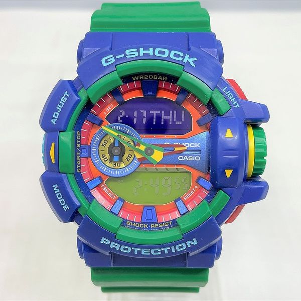 Casio CASIO G-SHOCK Hyper Colors Rotary Switch Model Green Color GA-400 ...