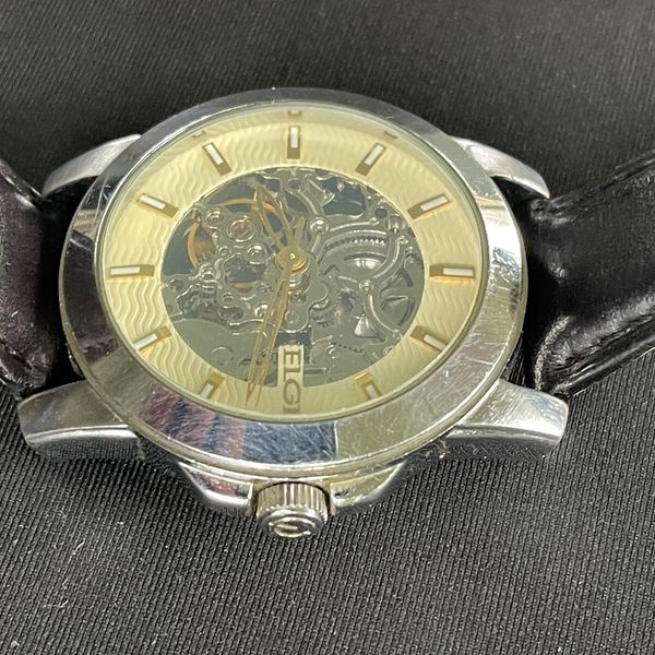 Elgin FG7081 Self-Winding Automatic â Skeleton Backâ Wrist Watch TY2807 ...