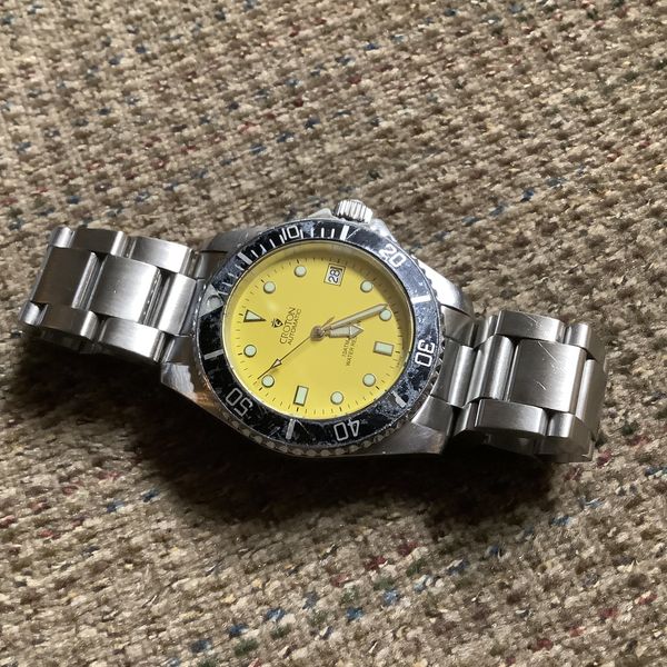 Croton Yellow Diver Swiss Automatic | WatchCharts Marketplace