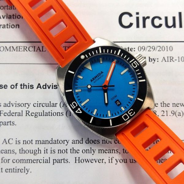 SOLD: Armida A7, Caribbean Dial, Extra Strap | WatchCharts Marketplace