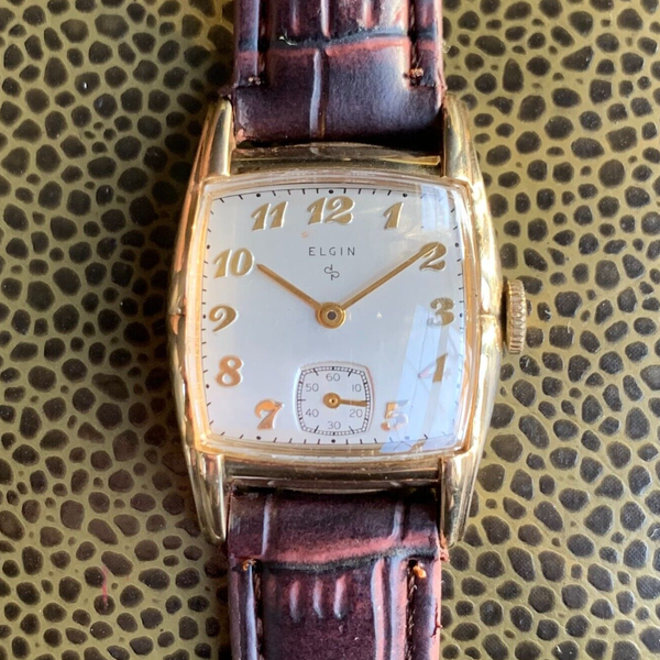 1952 Elgin Grade 554 17 Jewels 10K RGP Art Deco Wristwatch - Mint ...
