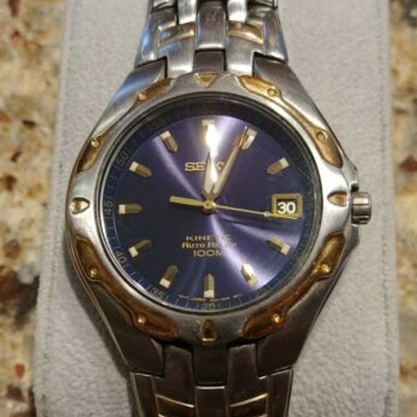Vintage mens Seiko Kinetic Auto Replay Watch 301069 5J22-0D90 | WatchCharts