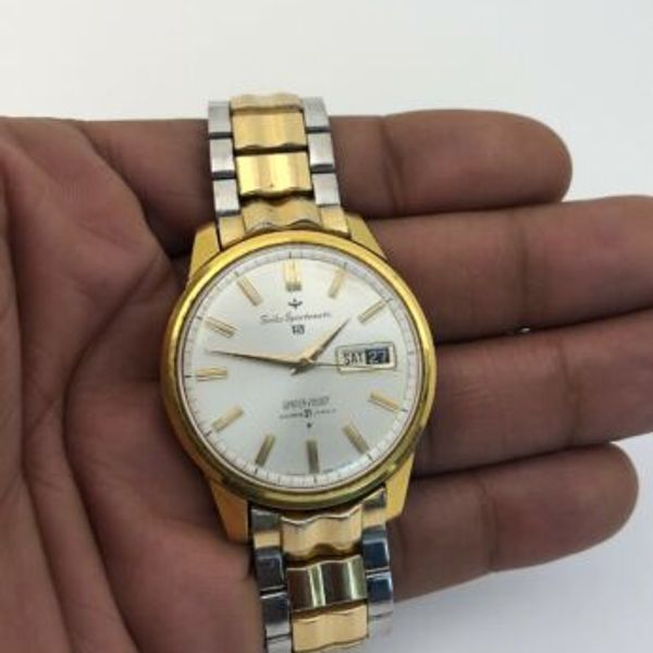 Vintage 1960s SEIKO Sportsmatic 5 Diashock 21 Jewels Mens Watch 41897 Working? | WatchCharts ...