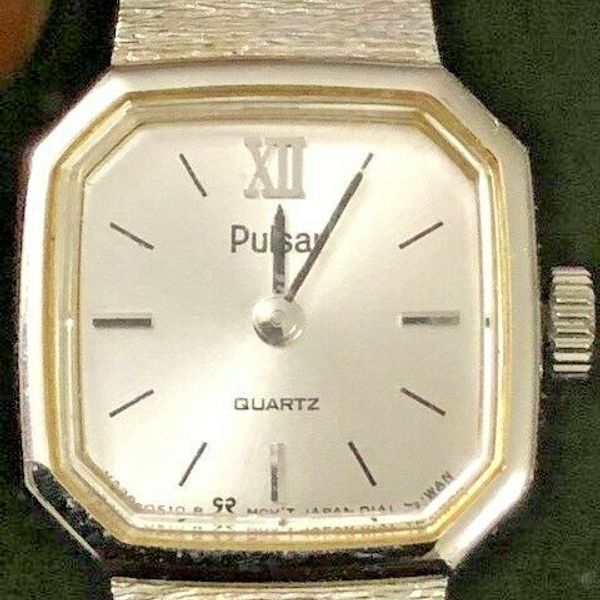 Stunning Nifty Vintage Pulsar V230-5330 Square Dial Quartz Ladies ...