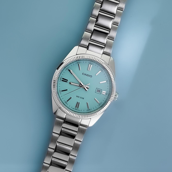 Casio MTP-1302PD-2A2VEF Men's Tiffany Blue Dial Watch | WatchCharts ...