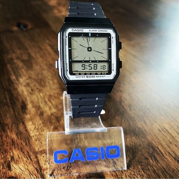 RARE Vintage 1987 Casio AE-12W Digital Hands Watch, Made in Japan ...