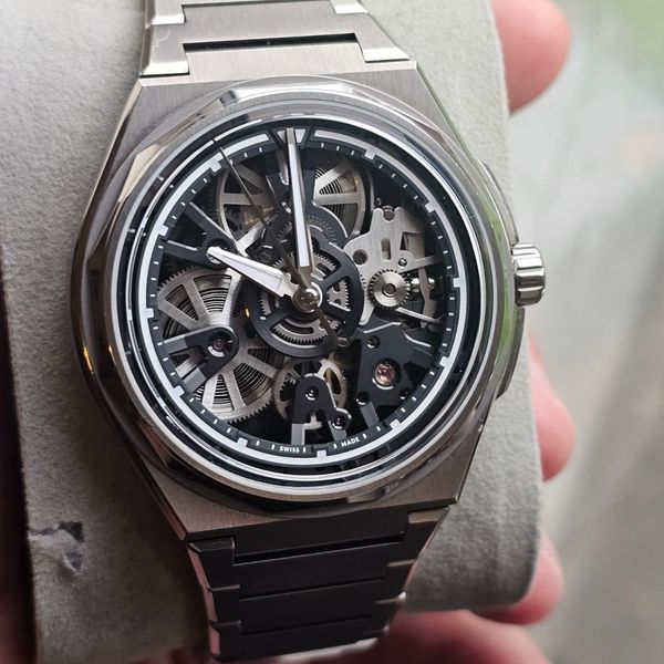 The Twelve X Titanium Christopher Ward (Titanium bracelet) Skeleton ...