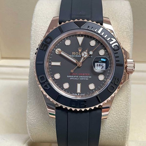 FS: Rolex Yacht-Master 40 Everose Gold Oysterflex 126655 Mint Complete ...