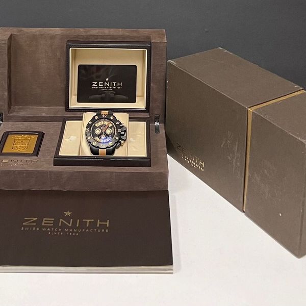 Zenith Defy Xtreme Chrono 96.0528.4000 Black & Gold Dial Automatic Men ...