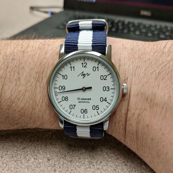 [WTS] Luch One-Handed Cyrillic Watch and two NATO straps | WatchCharts