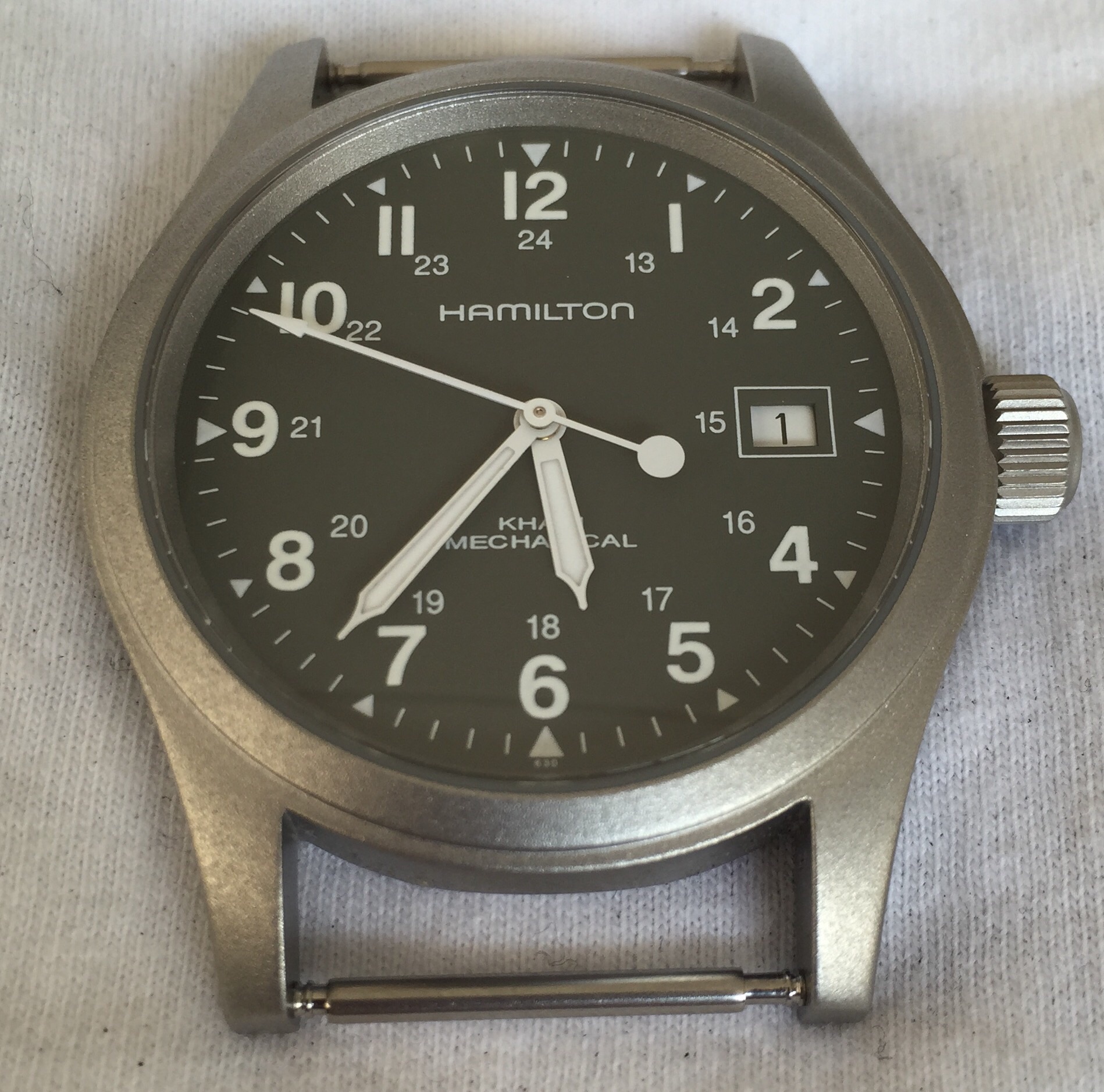 Hamilton Khaki Field Green Dial Like New 190$ H69419363 | WatchCharts