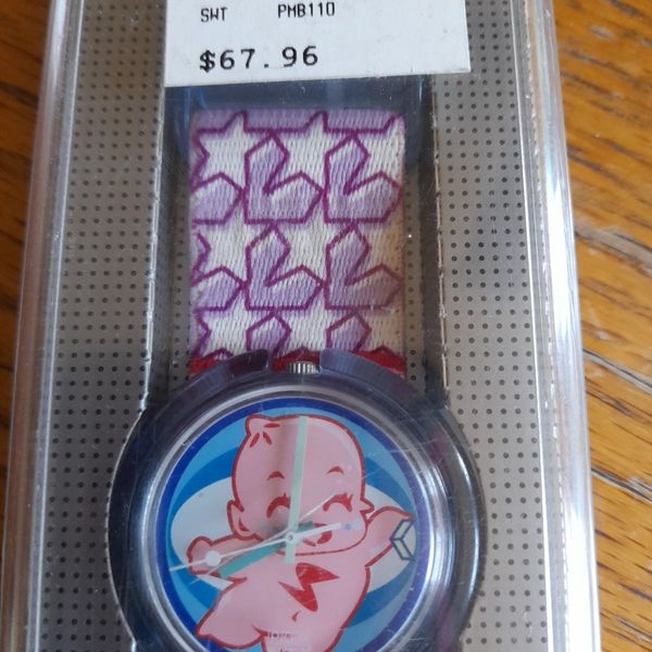 NEW Swatch POP Watch SUPERBABY PMI100 with Case & Papers 1997 NOS ...