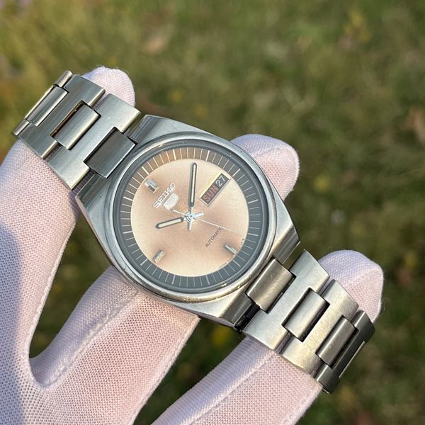 Vintage Seiko 5 Automatic Beautiful Two Tone Dial Made Japan Men Watch 6309-6110 | WatchCharts ...